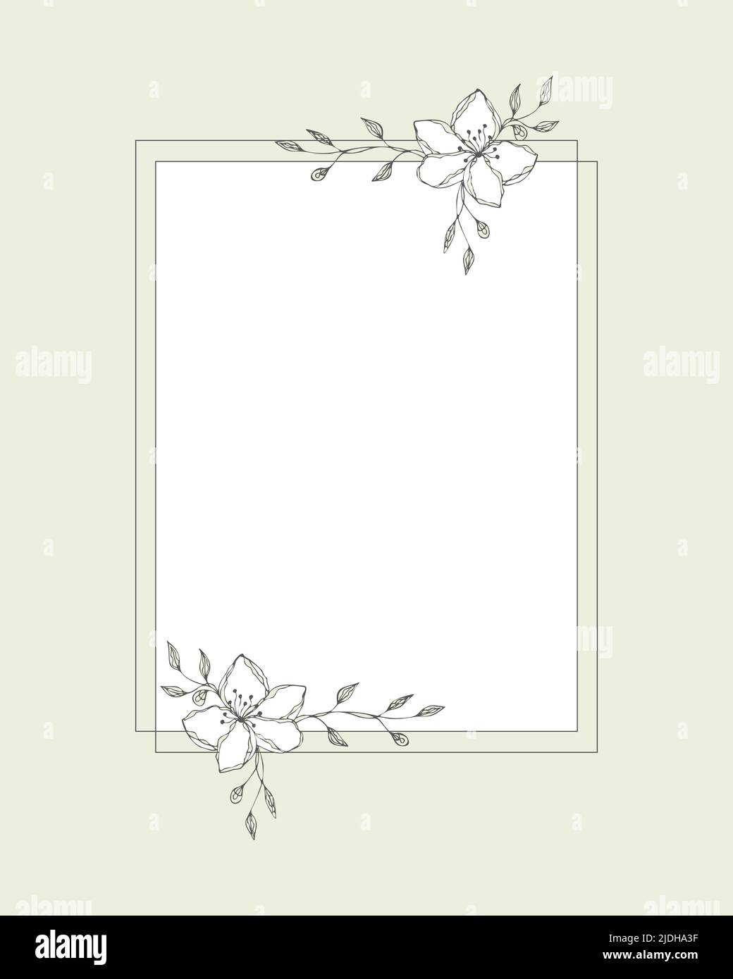 Decorative frame for wedding, holiday, congratulations, invitation ...