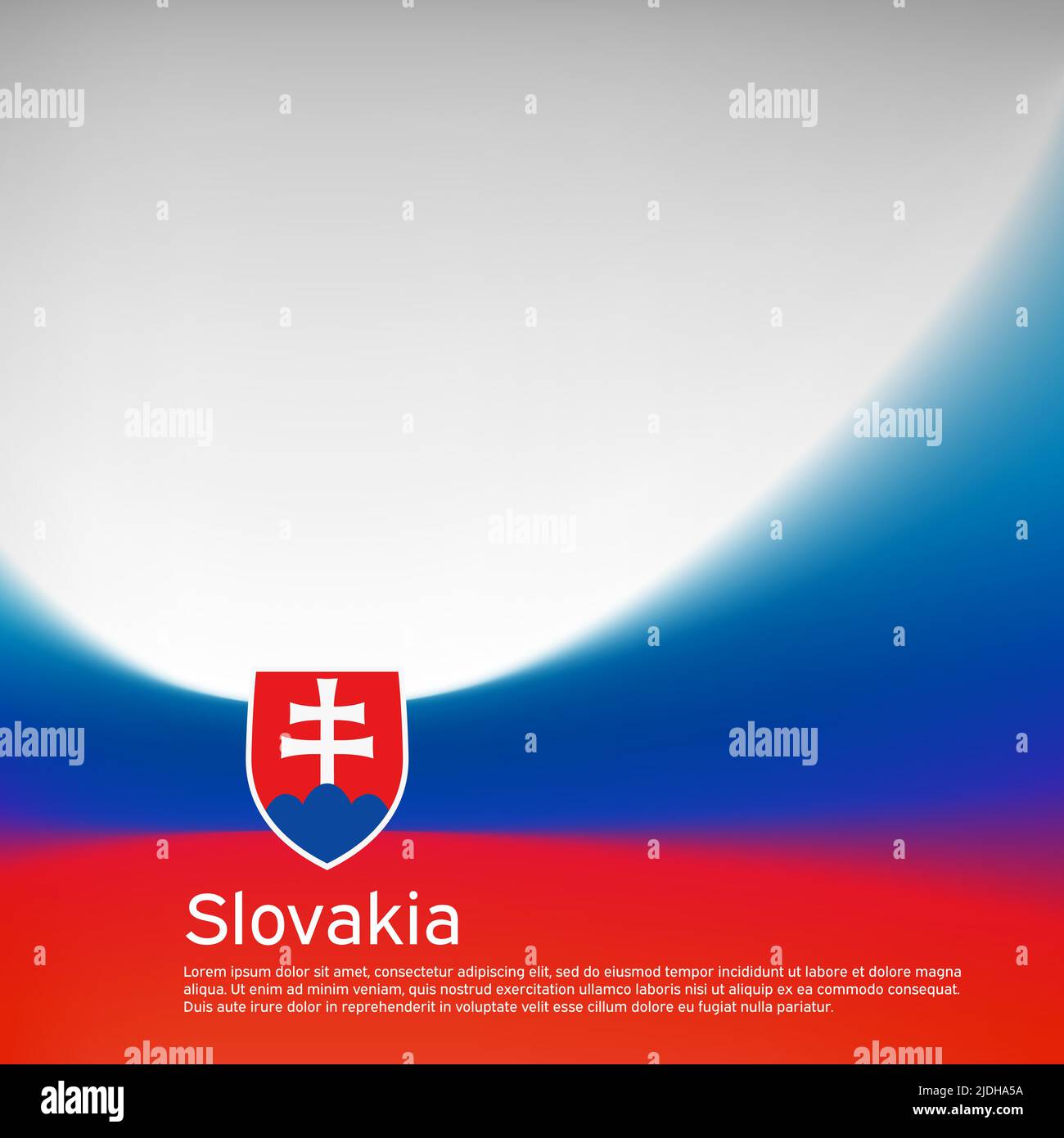 Slovakia flag background. Blurred pattern in the colors of the slovak ...