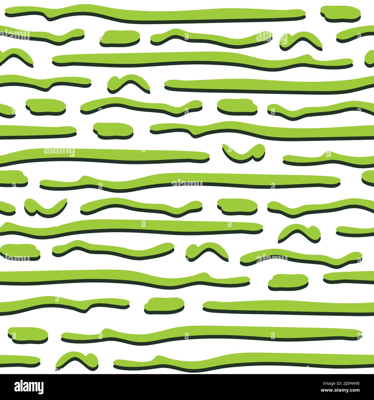 Seamless vector pattern with green brush strokes on white background ...