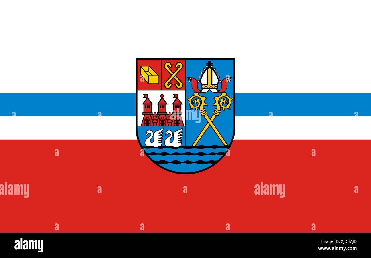 Top view of flag Kolobrzeg, Poland. Polish city. travel and patriot ...