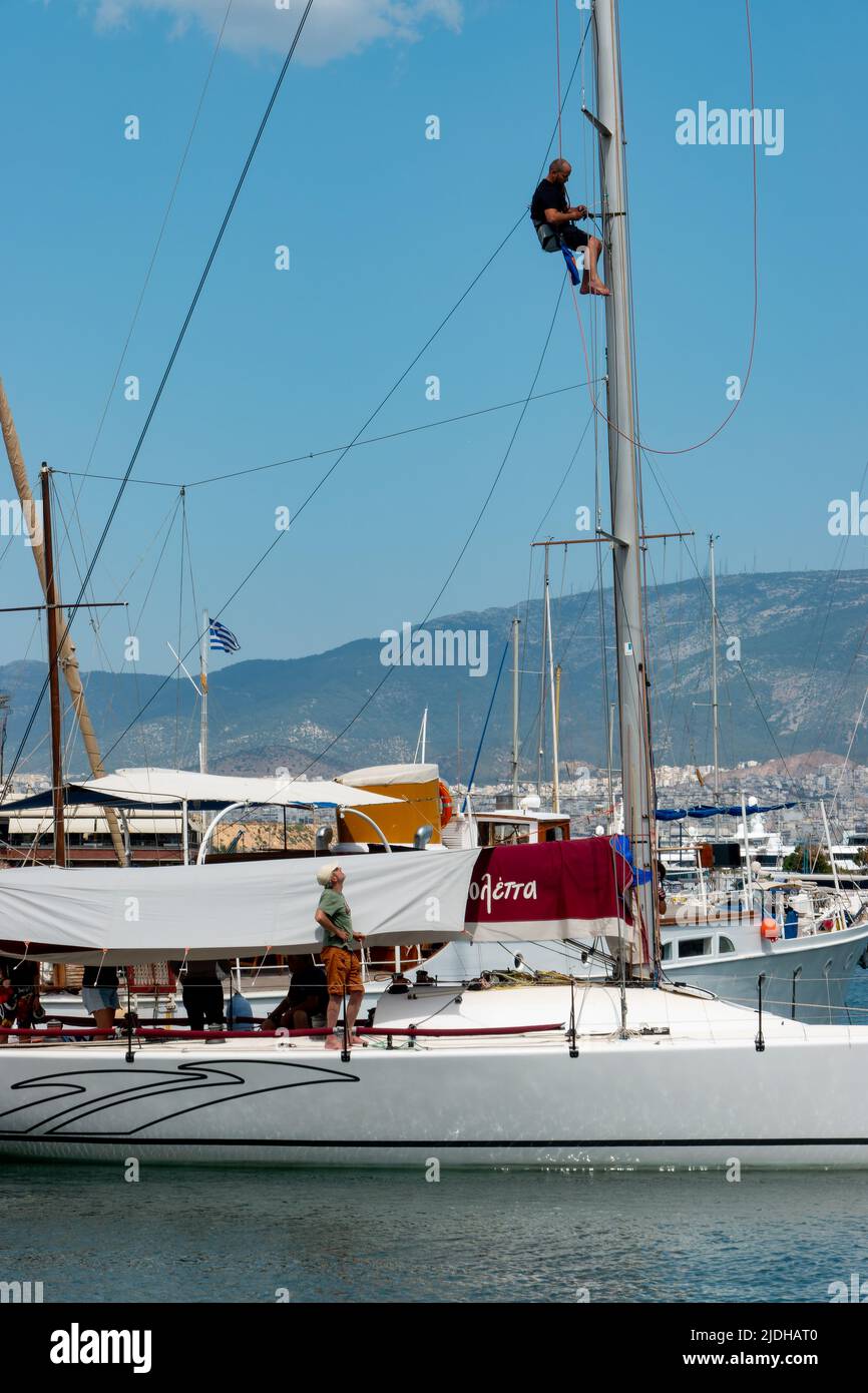 The coastal town and harbour of Piraeus, Athens, Greece Stock Photo - Alamy