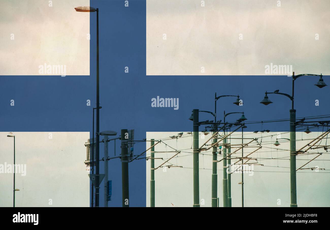 Overhead electrical lines on railway hi-res stock photography and ...