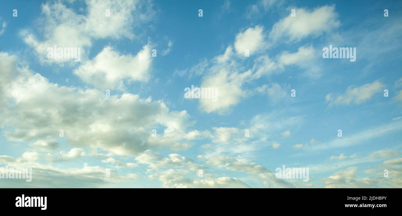 Spring sky with clouds background Stock Photo - Alamy