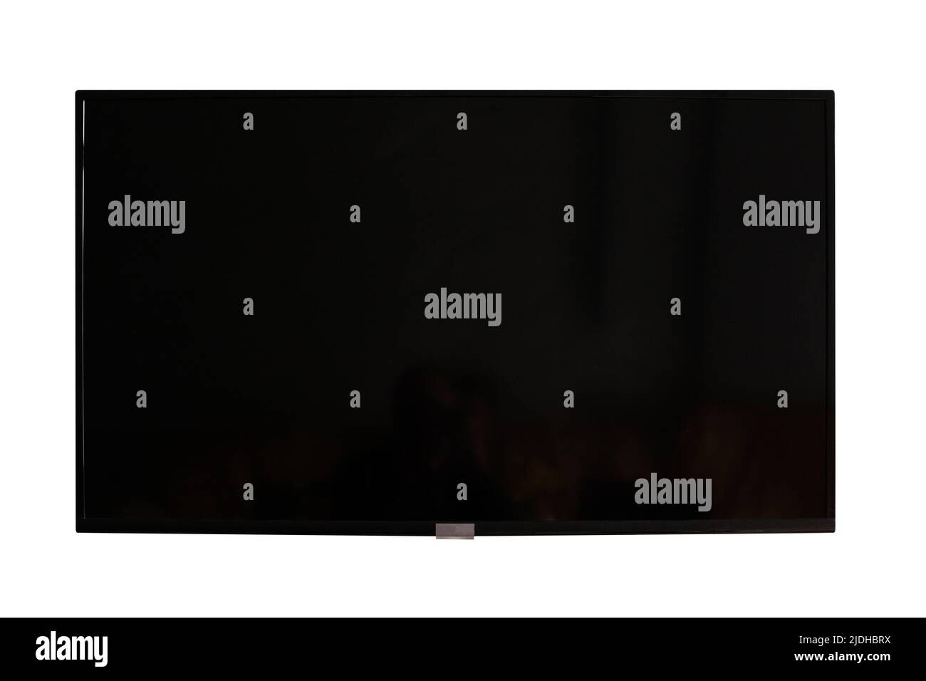 Modern front screen display tv mockup isolate Stock Photo - Alamy