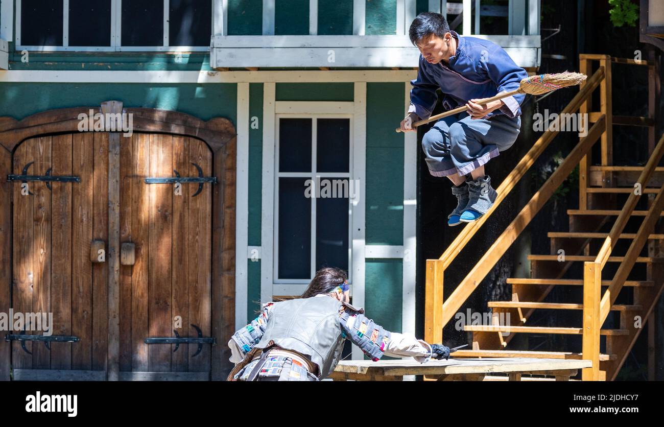 Waren, Germany. 21st June, 2022. Tian Qirong in the role of Li Wang ...