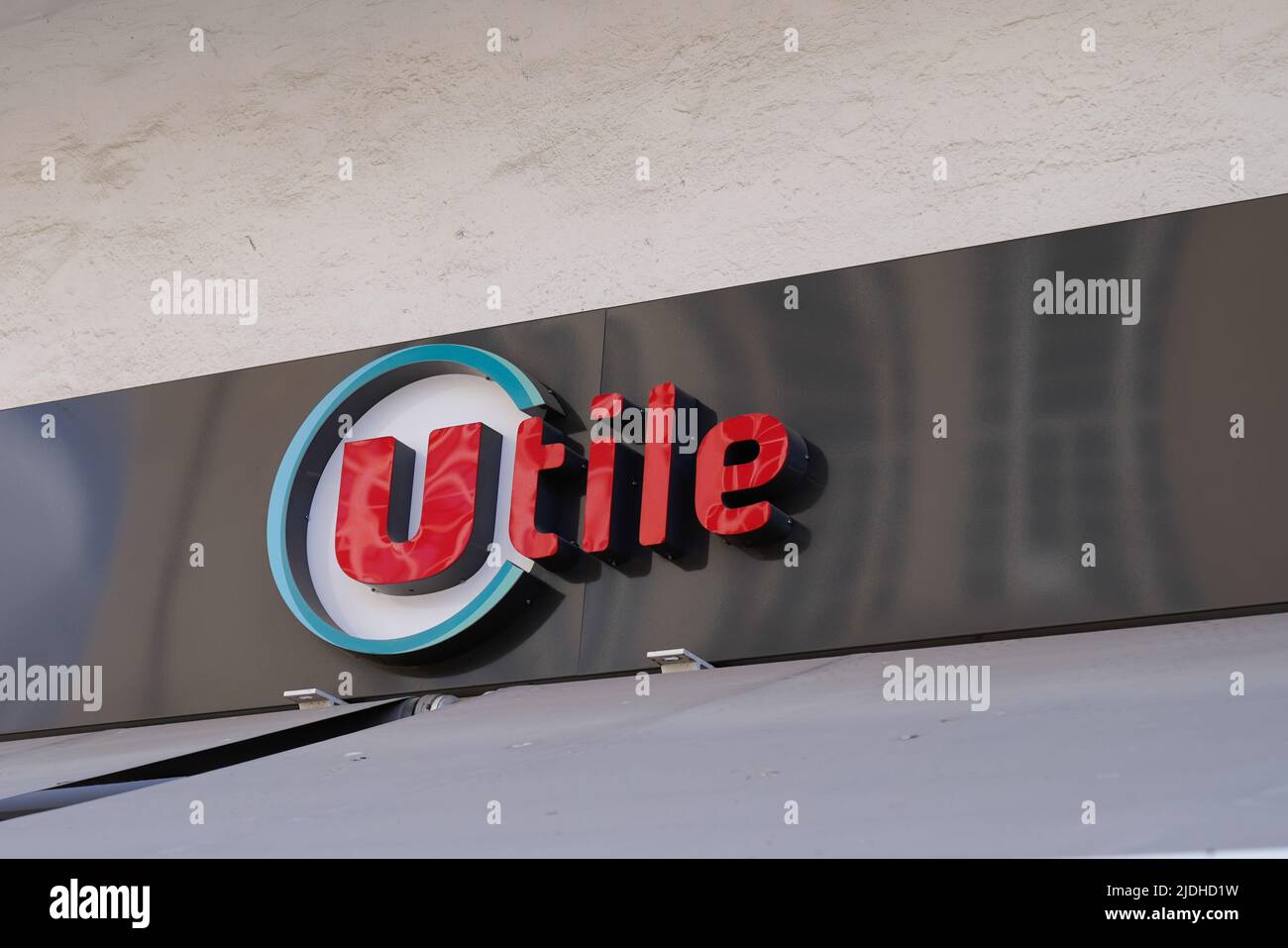 Bordeaux , Aquitaine France - 06 10 2022 : Super U utile market shop ...