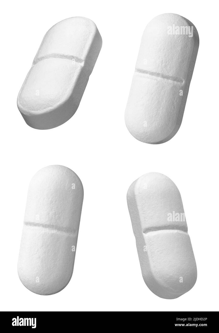 collection of various white pilsl on white background Stock Photo - Alamy