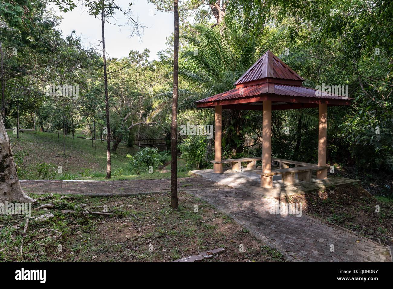 Labuan, Malaysia-June 08, 2021, Labuan Botanical Garden is one of many ...