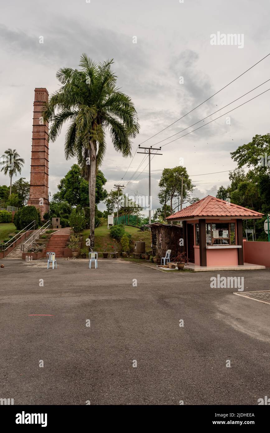 Labuan, Malaysia-June 10, 2021: View of the Labuan Chimney tower ...