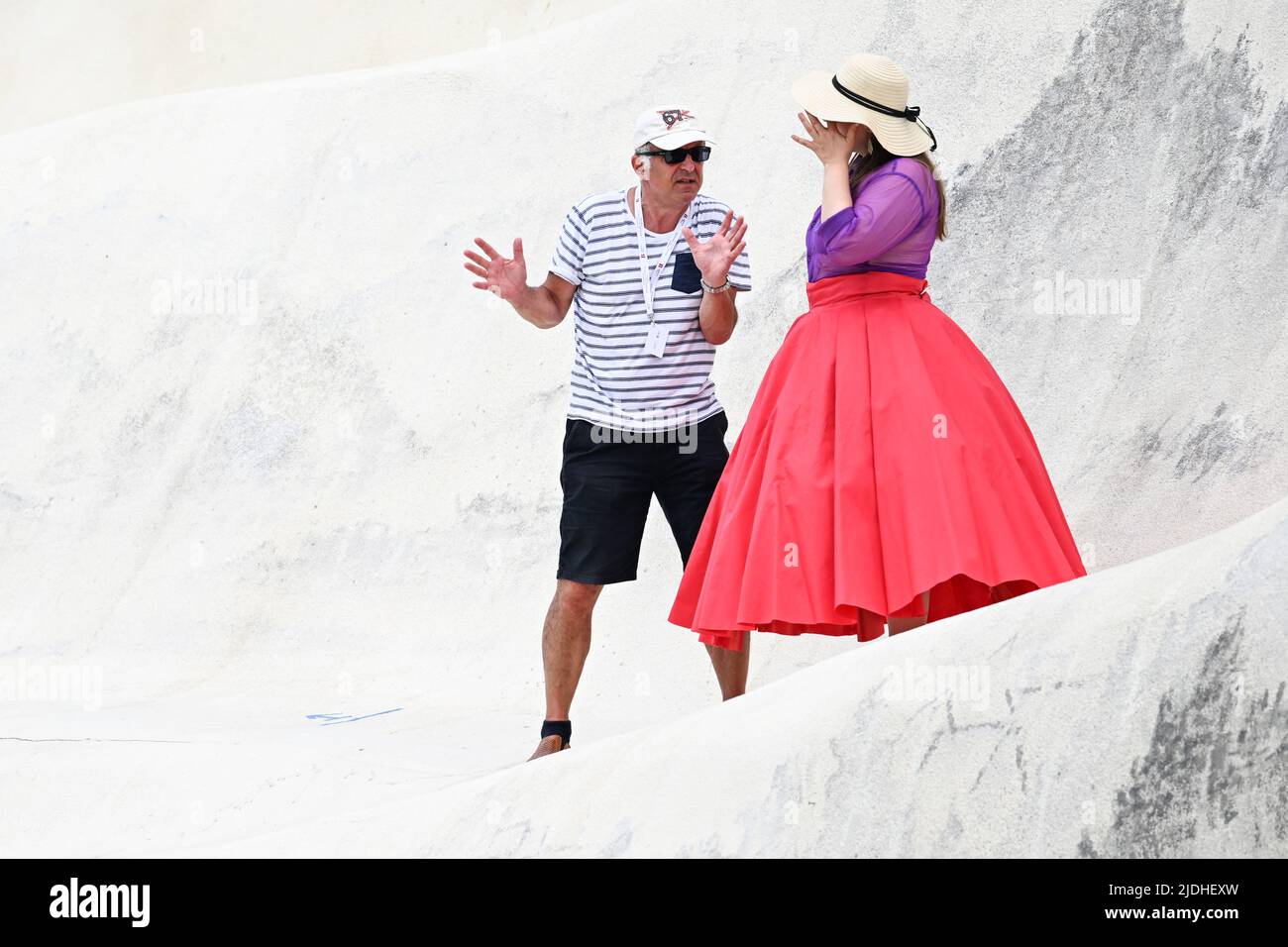 21 June 2022, Austria, Bregenz: Mezzo-soprano Hamida Kristoffersen (as ...