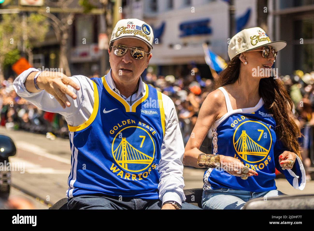 San Francisco, California, June 20, 2022. Owner, Joe Lacob and Nicole ...