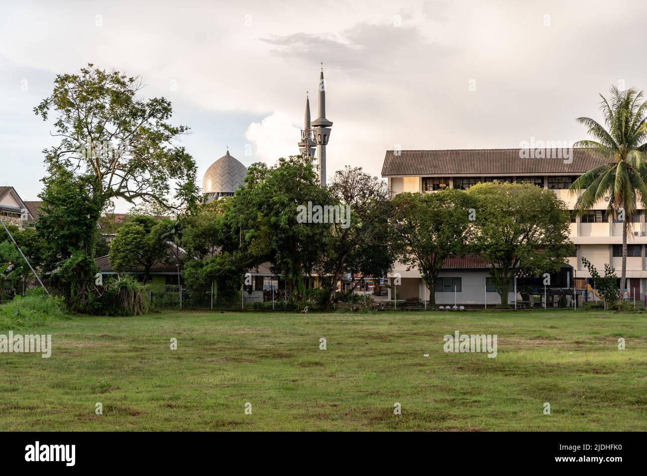Labuan, Malaysia-June 06, 2021: ViewMasjid Jamek An-Nur (State Mosque ...