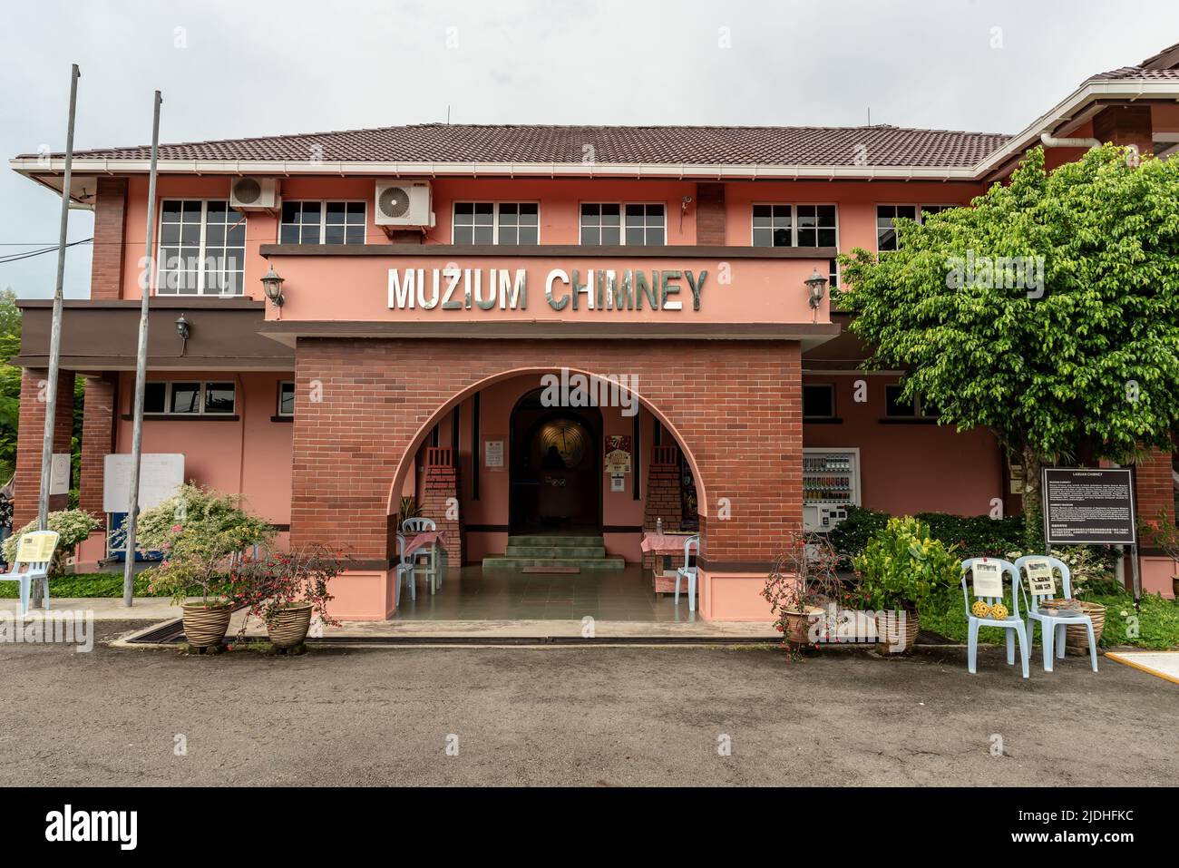 Labuan, Malaysia-June 10, 2021: View of the Labuan Chimney tower ...