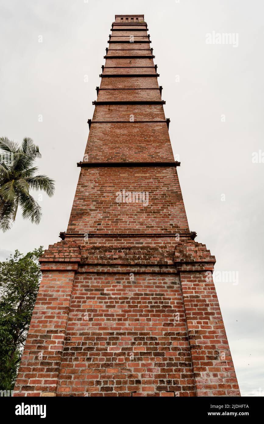 Labuan, Malaysia-June 10, 2021: View of the Labuan Chimney tower ...