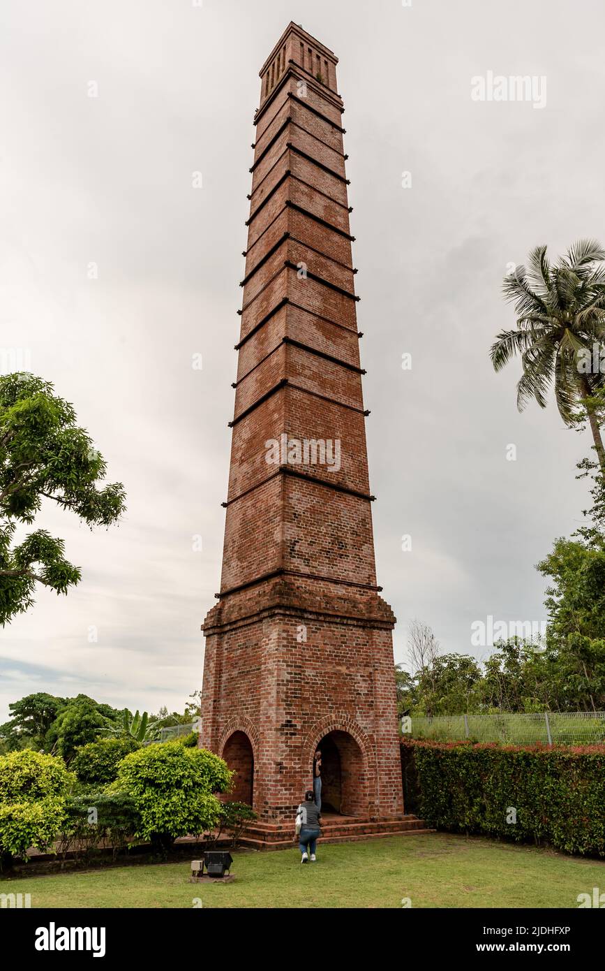 Labuan, Malaysia-June 10, 2021: View of the Labuan Chimney tower ...