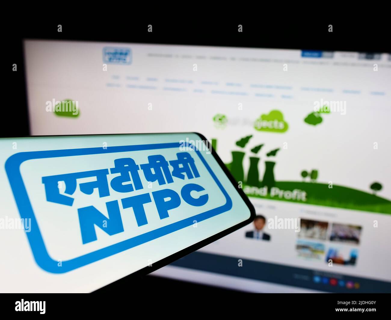 National thermal power corporation logo hi-res stock photography and ...