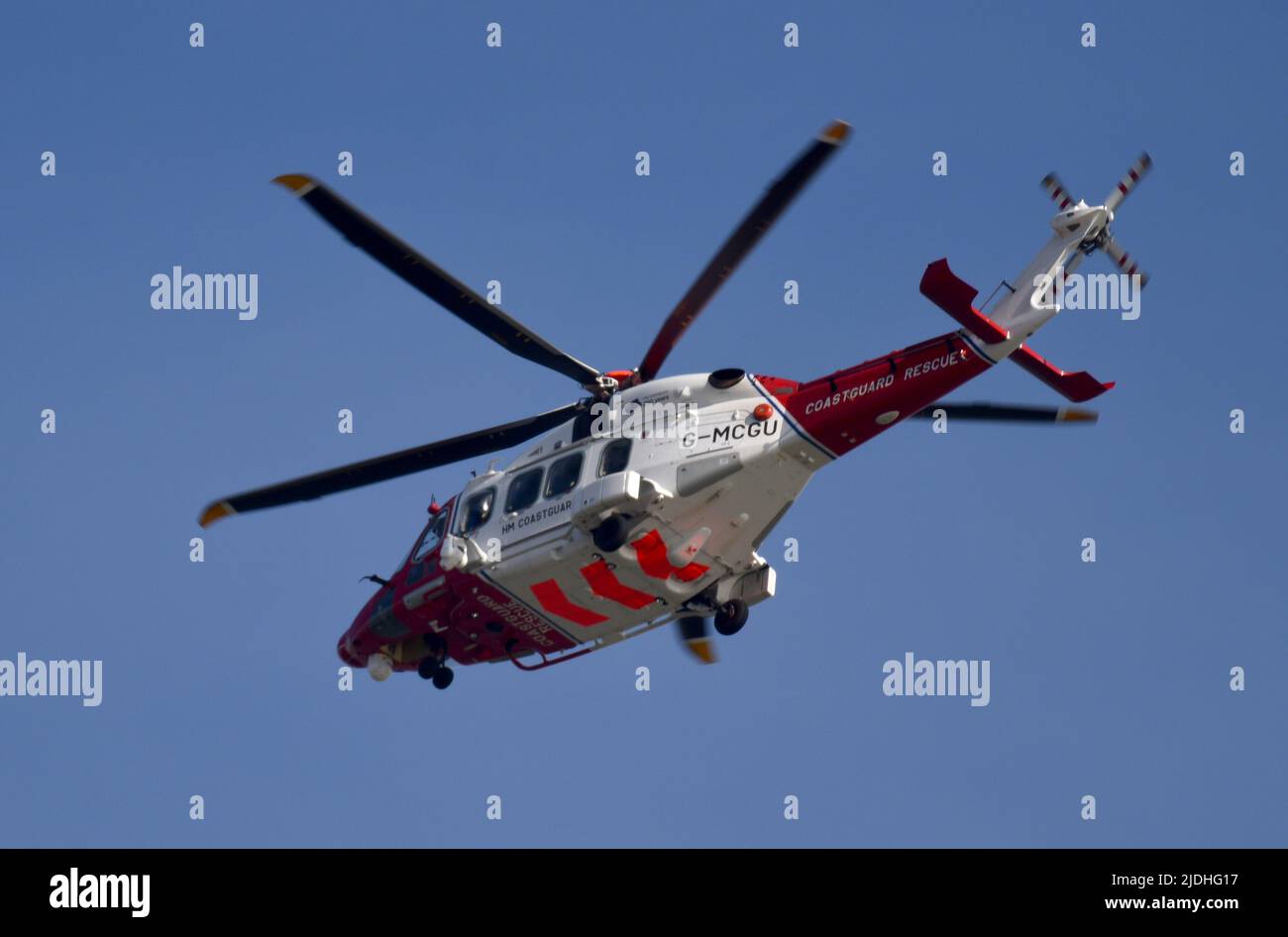 21/06/2022 Tilbury UK. Image shows an AgustaWestland AW189 Helicopter ...