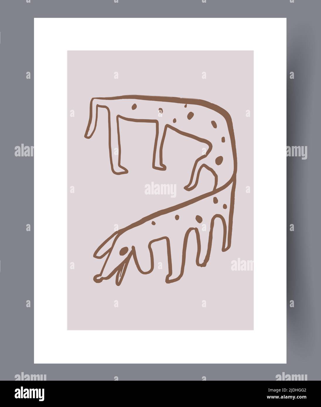 Minimalistic hand drawn printable wall art Stock Vector Image & Art - Alamy