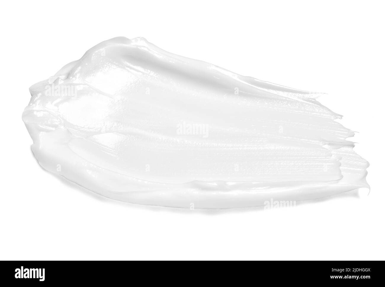 close up of a white cream sample on white background Stock Photo - Alamy