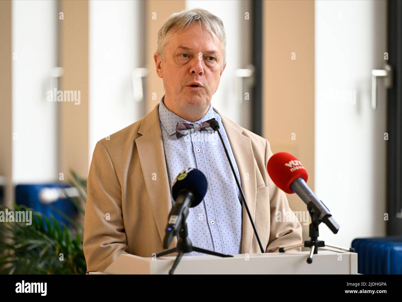 Etterbeek, Brussels, 21 June 2022. New VUB rector Jan Danckaert ...