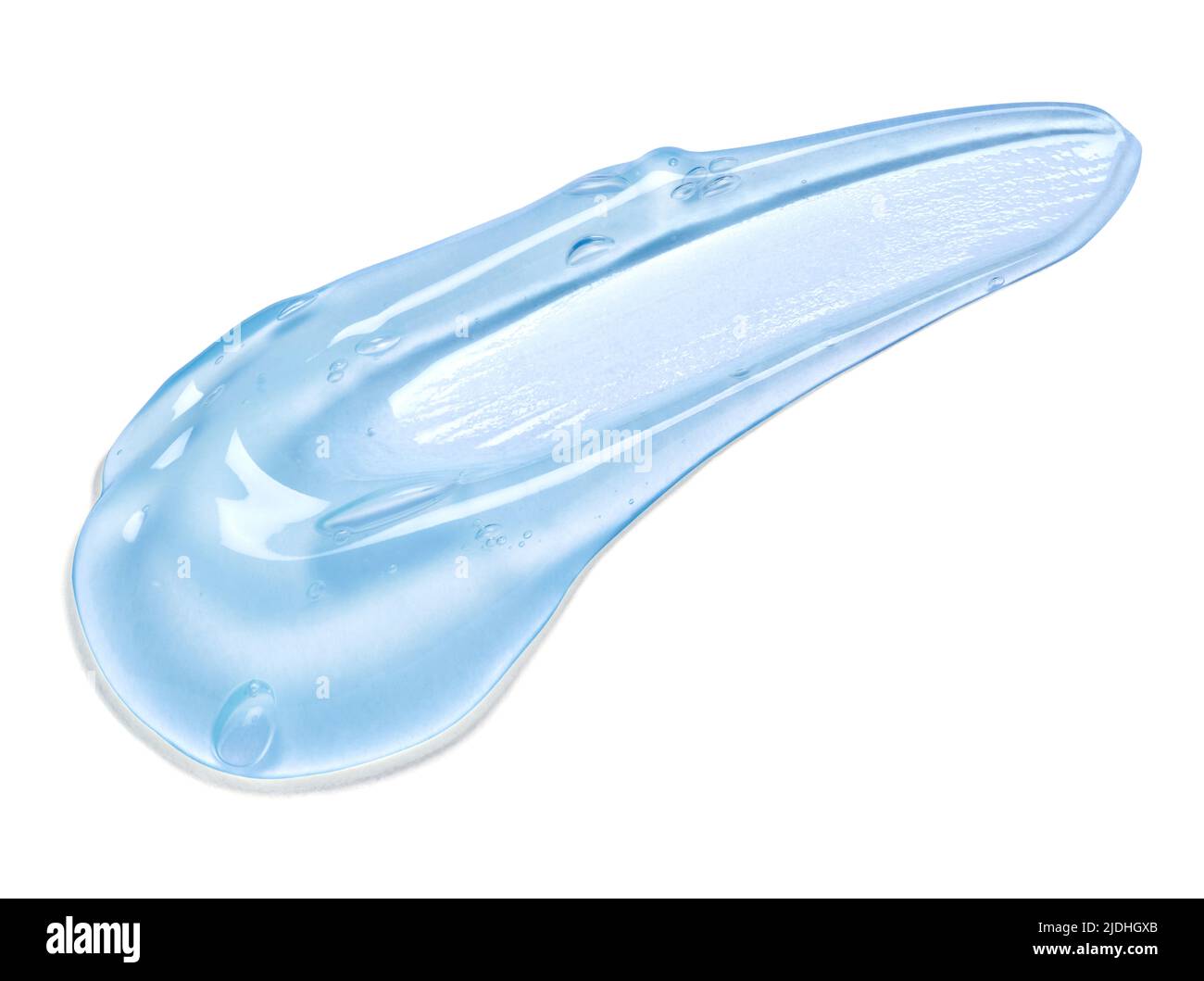 close up of a transparent gel cream sample on white background Stock ...