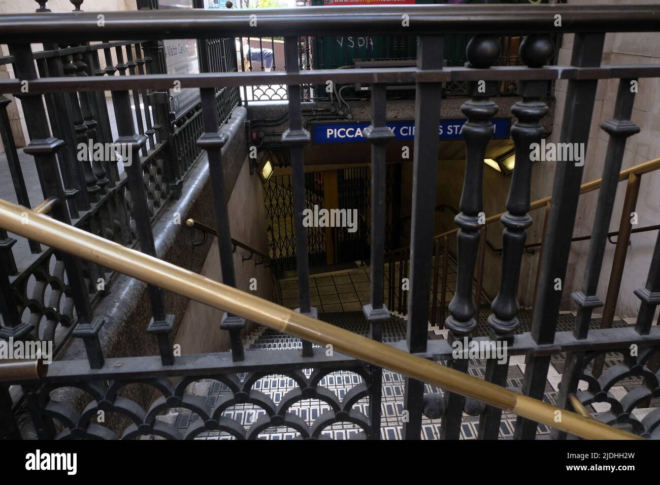 Piccadilly Circus Station, London, UK. 21st June 2022. The tube metwork ...