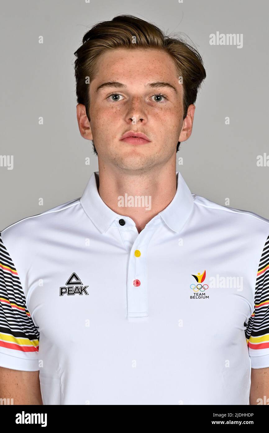 Kian Amorgaste poses for the photographer at a photoshoot for the ...