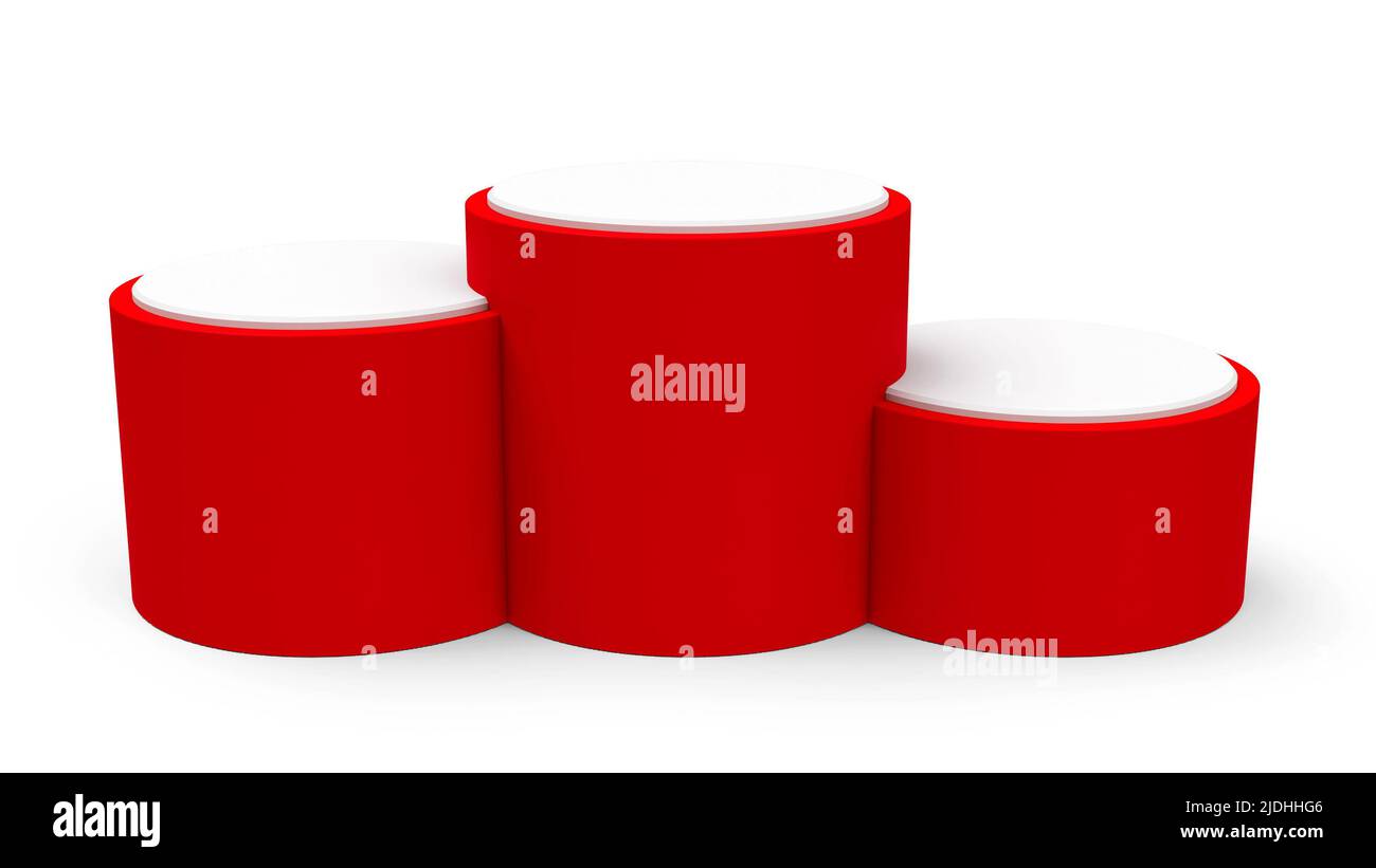 Empty podium numbers 3d illustration hi-res stock photography and ...