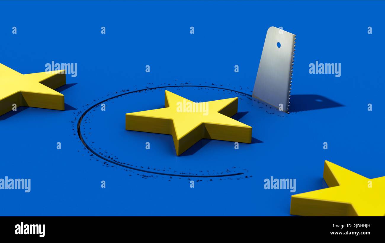 Fragmentation of the EU Stock Photo - Alamy