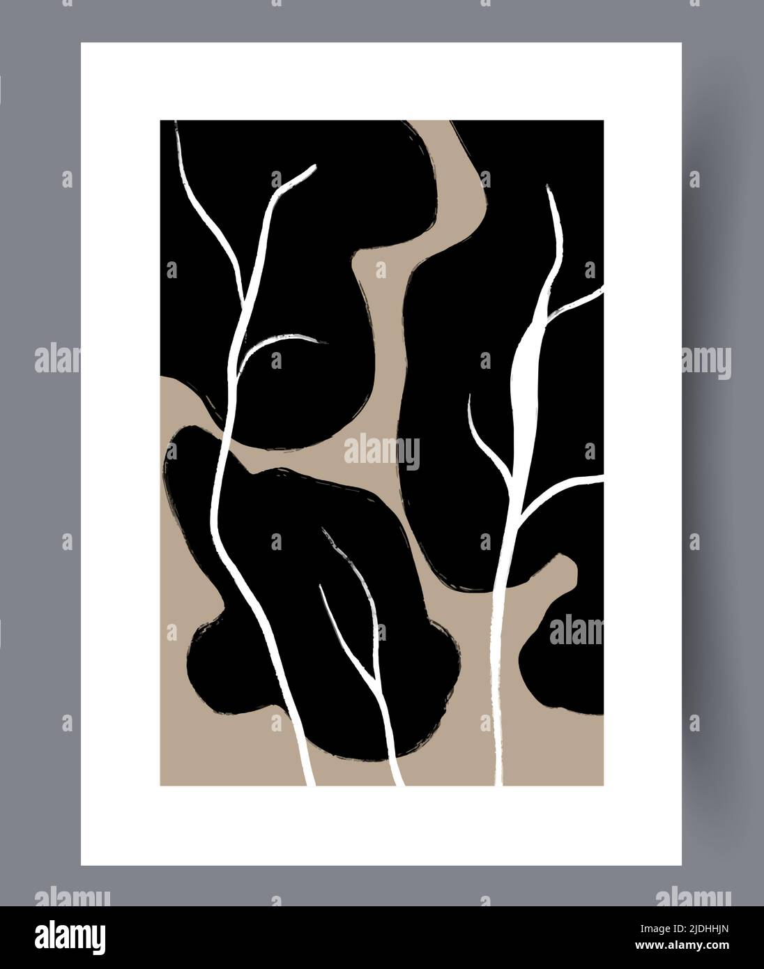 Modern printable artworks for interior designs Stock Vector Image & Art ...