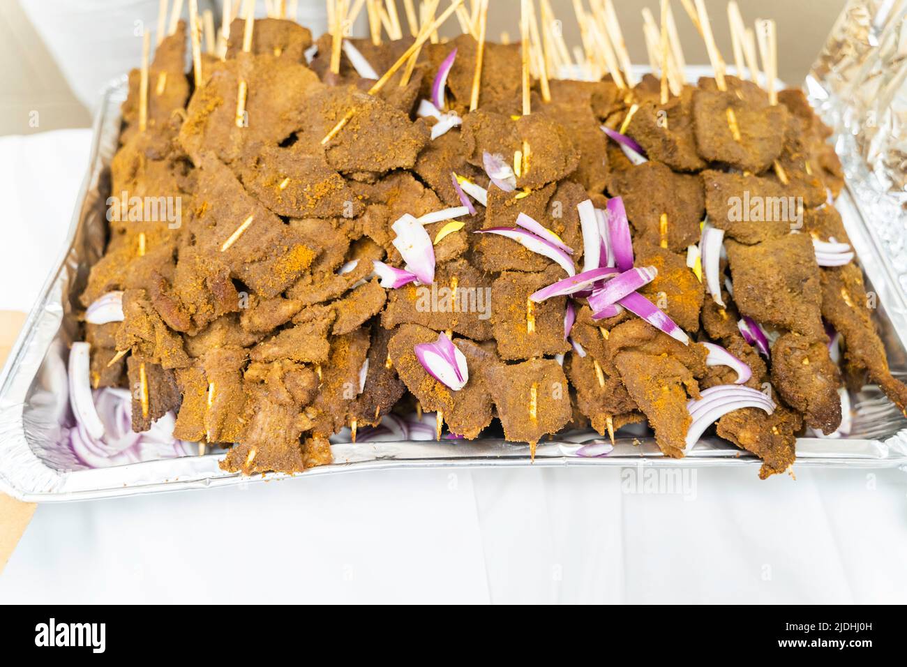 How to make nigeria suya hi-res stock photography and images - Alamy