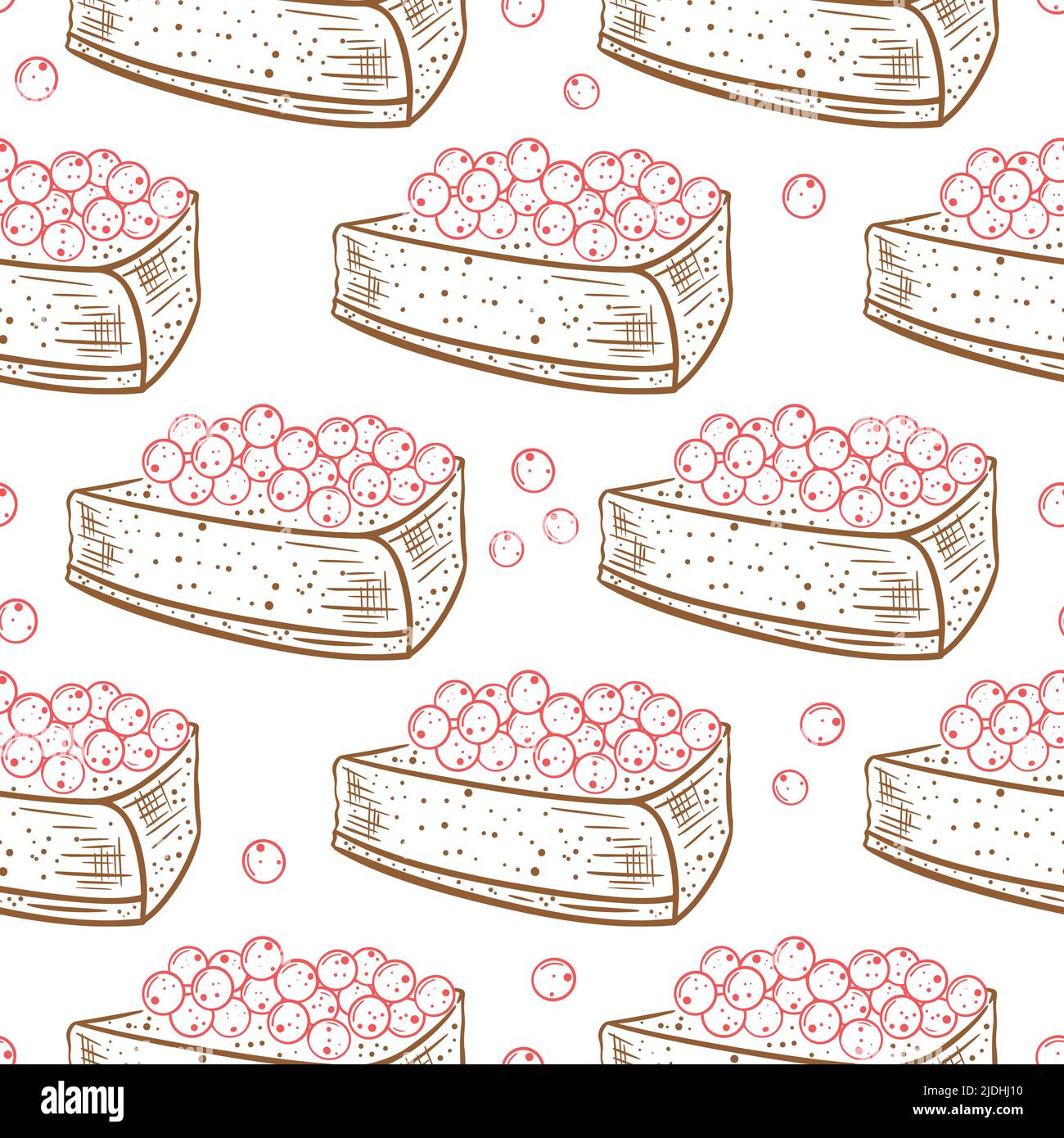 Pie with berries vector seamless pattern Stock Vector Image & Art - Alamy