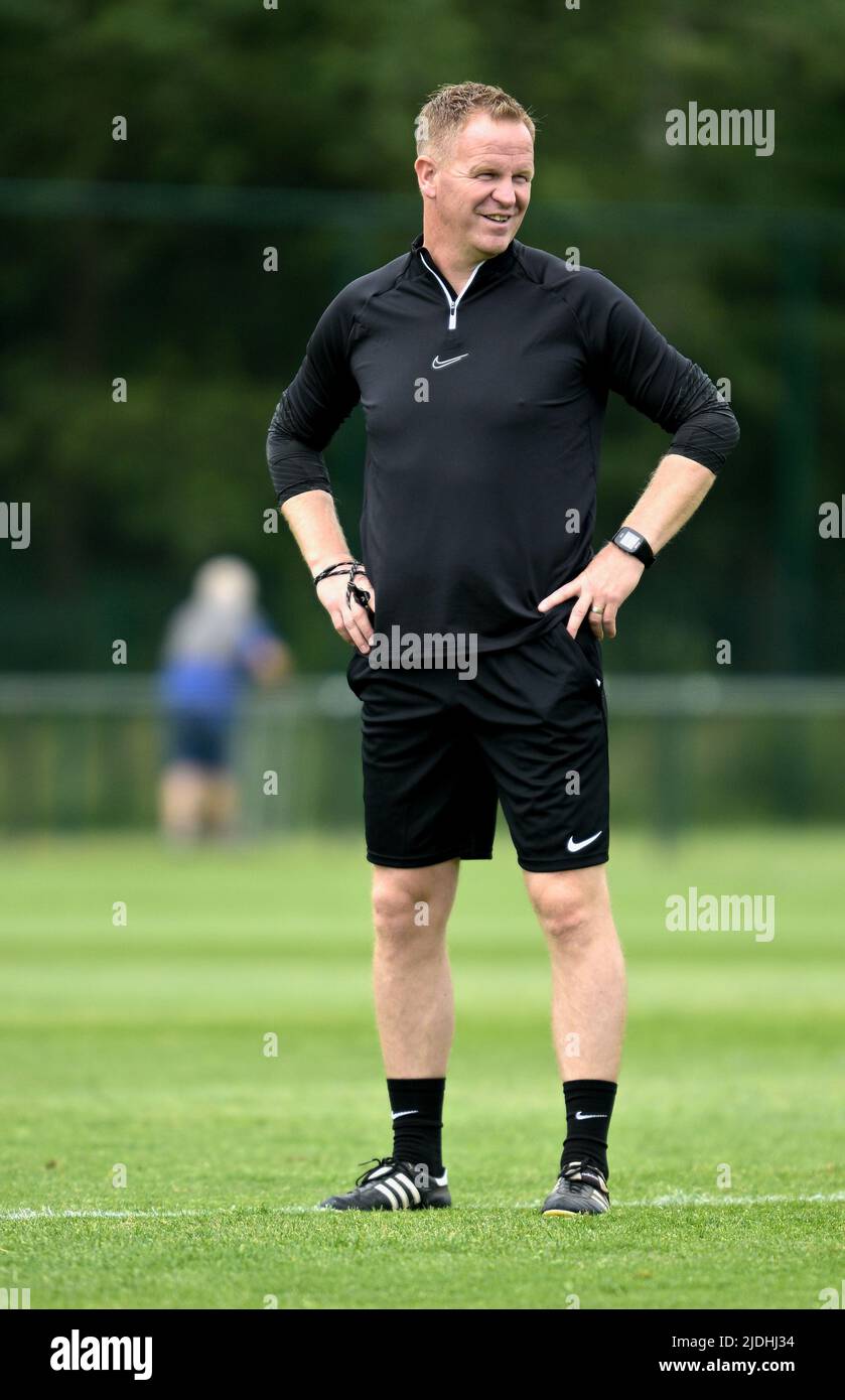 Genk., Belgium, 21 June 2022, Genk's head coach Wouter Vrancken ...