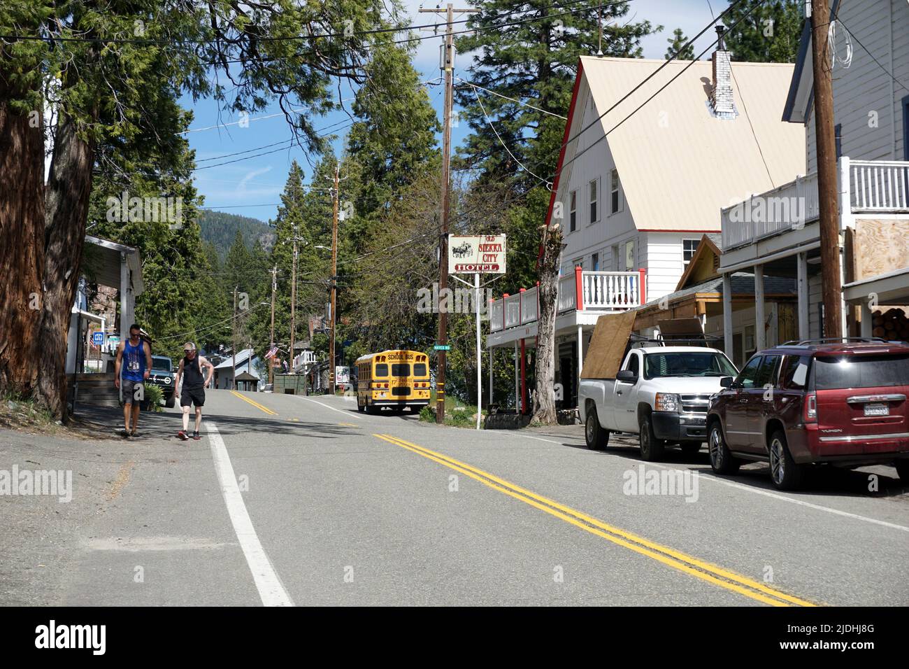 Main Street, Sierra City, California Stock Photo - Alamy