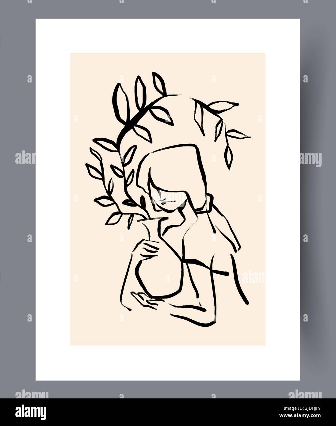 Printable minimalistic wall art decor Stock Vector Image & Art - Alamy