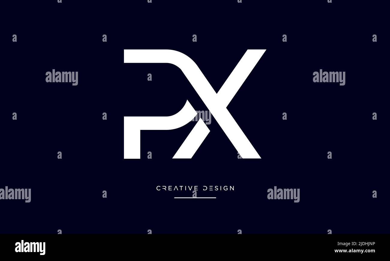 Alphabet Letters PX or XP Abstract Icon Logo Monogram Stock Vector ...