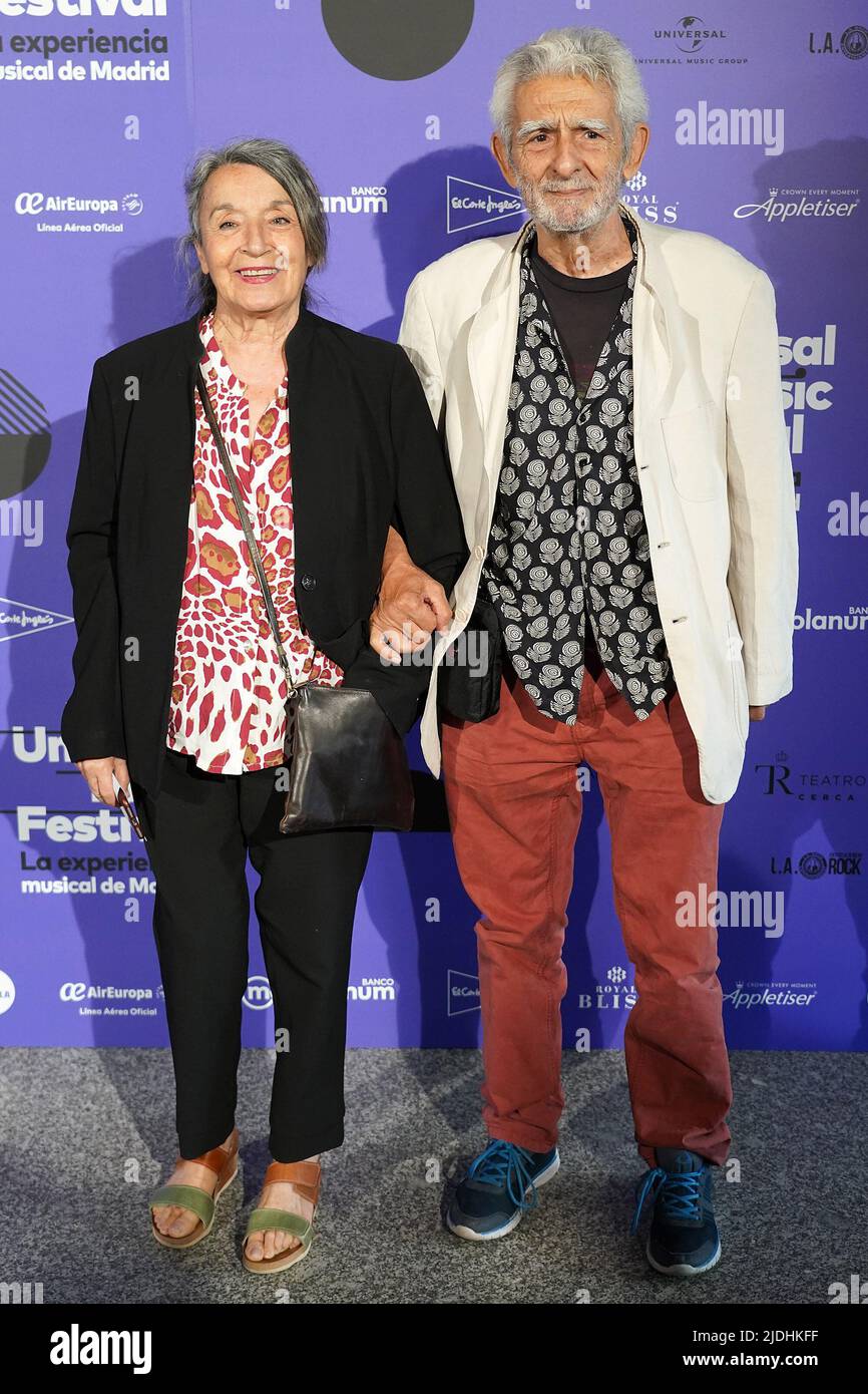 Madrid, Spain. June 20, 2022, Spanish actors Petra Martinez and Juan ...