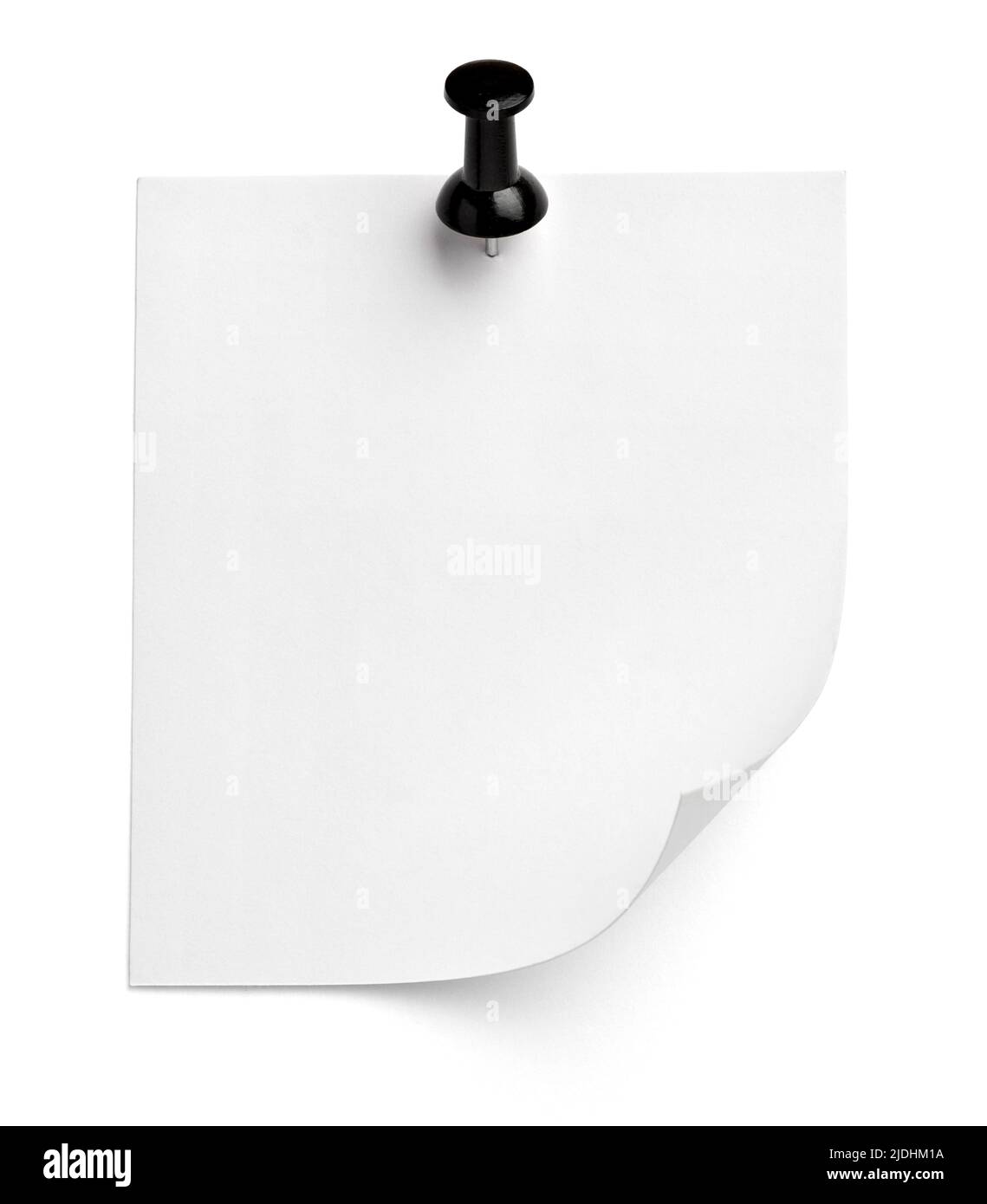 note paper push pin message red white black Stock Photo - Alamy