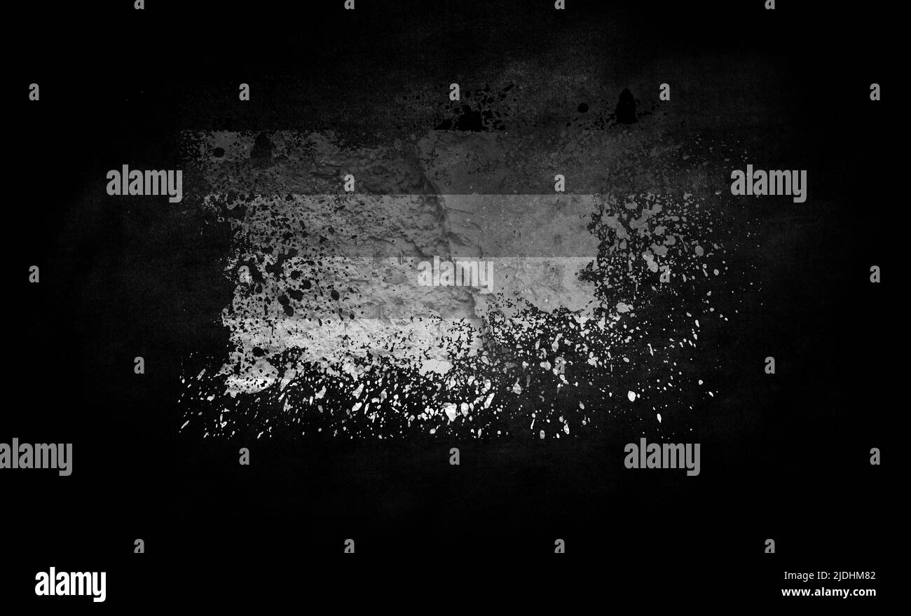 brush painted flag of Heterosexual isolated on black background Stock ...