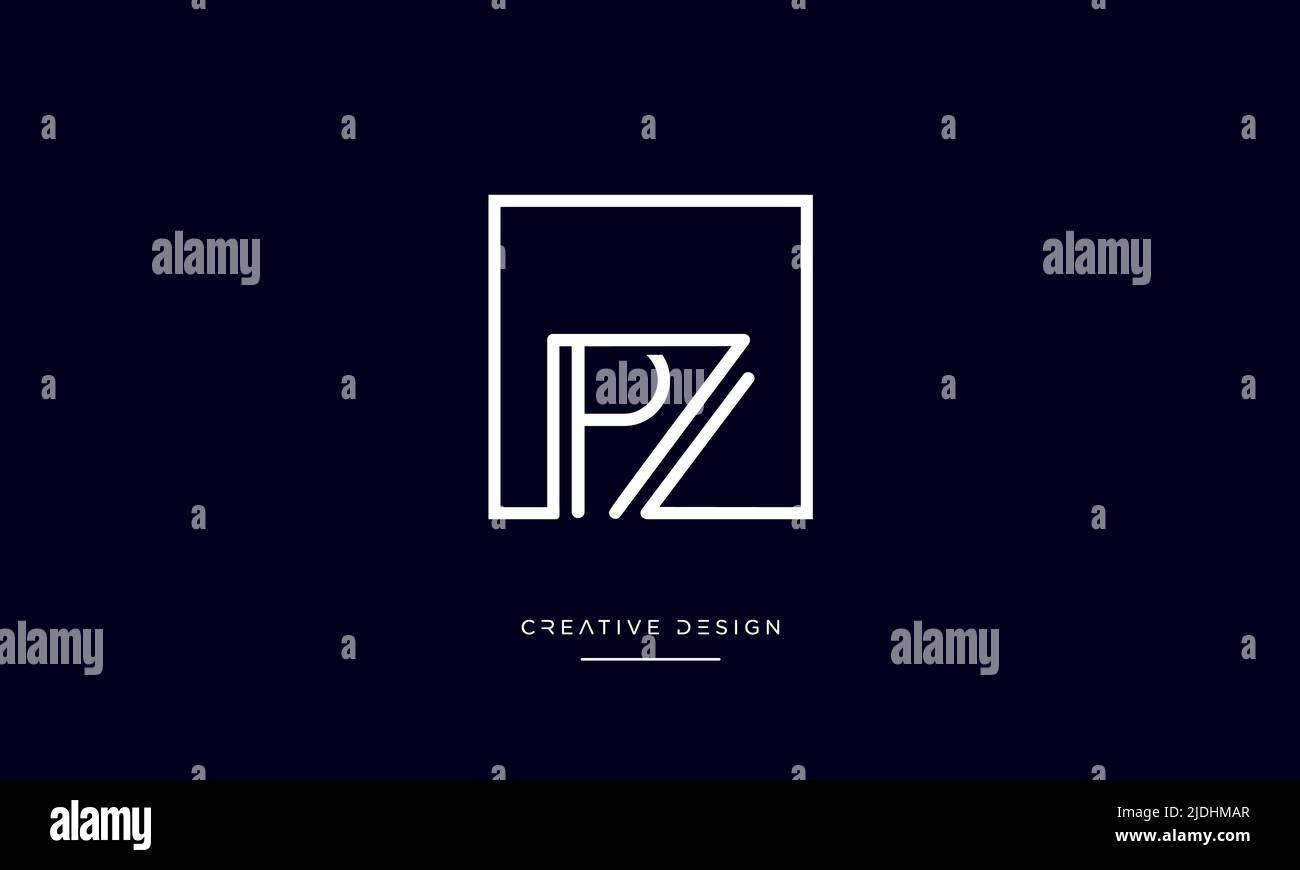 Pz real estate monogram hi-res stock photography and images - Alamy