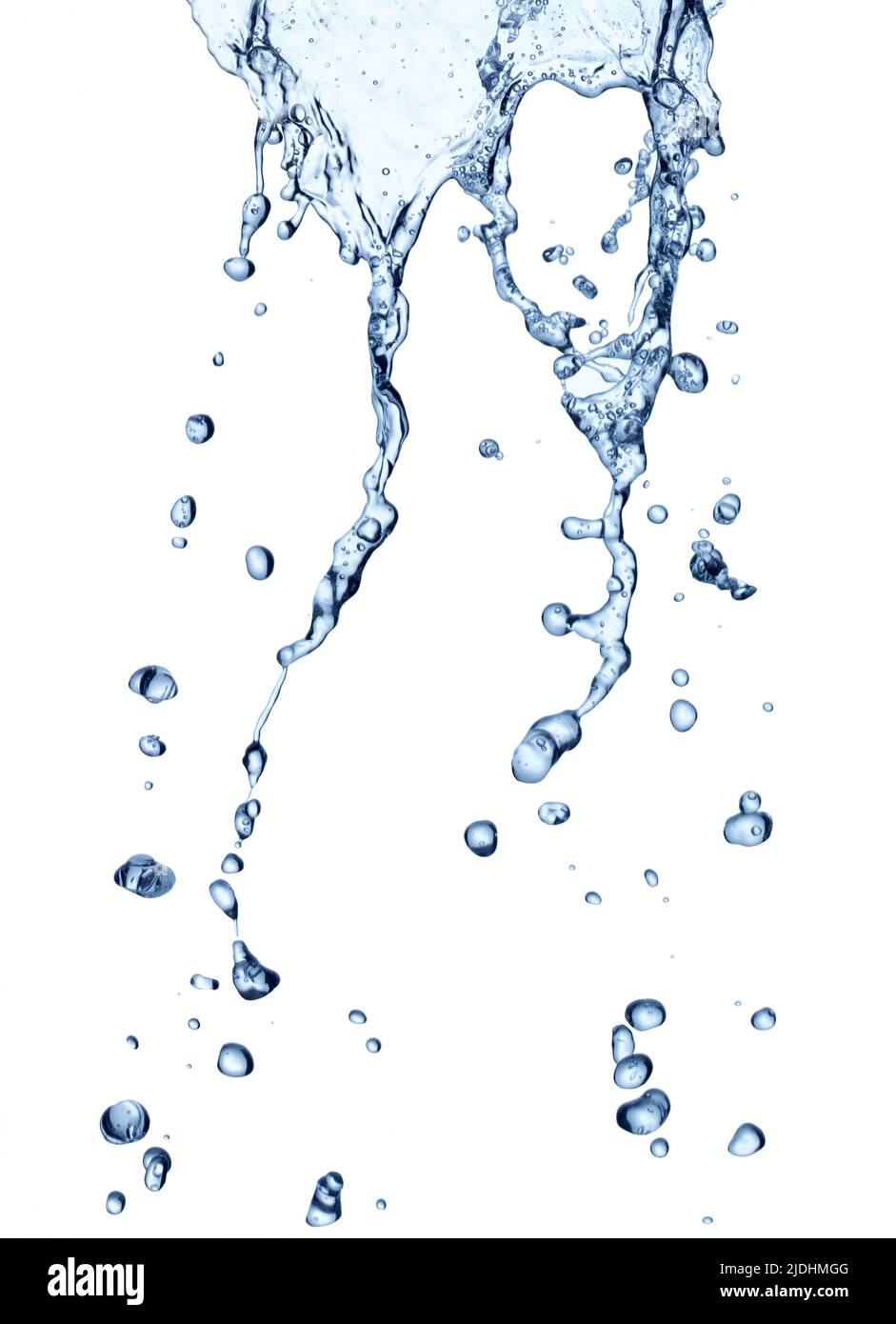 water splash drop blue liquid bubble Stock Photo - Alamy