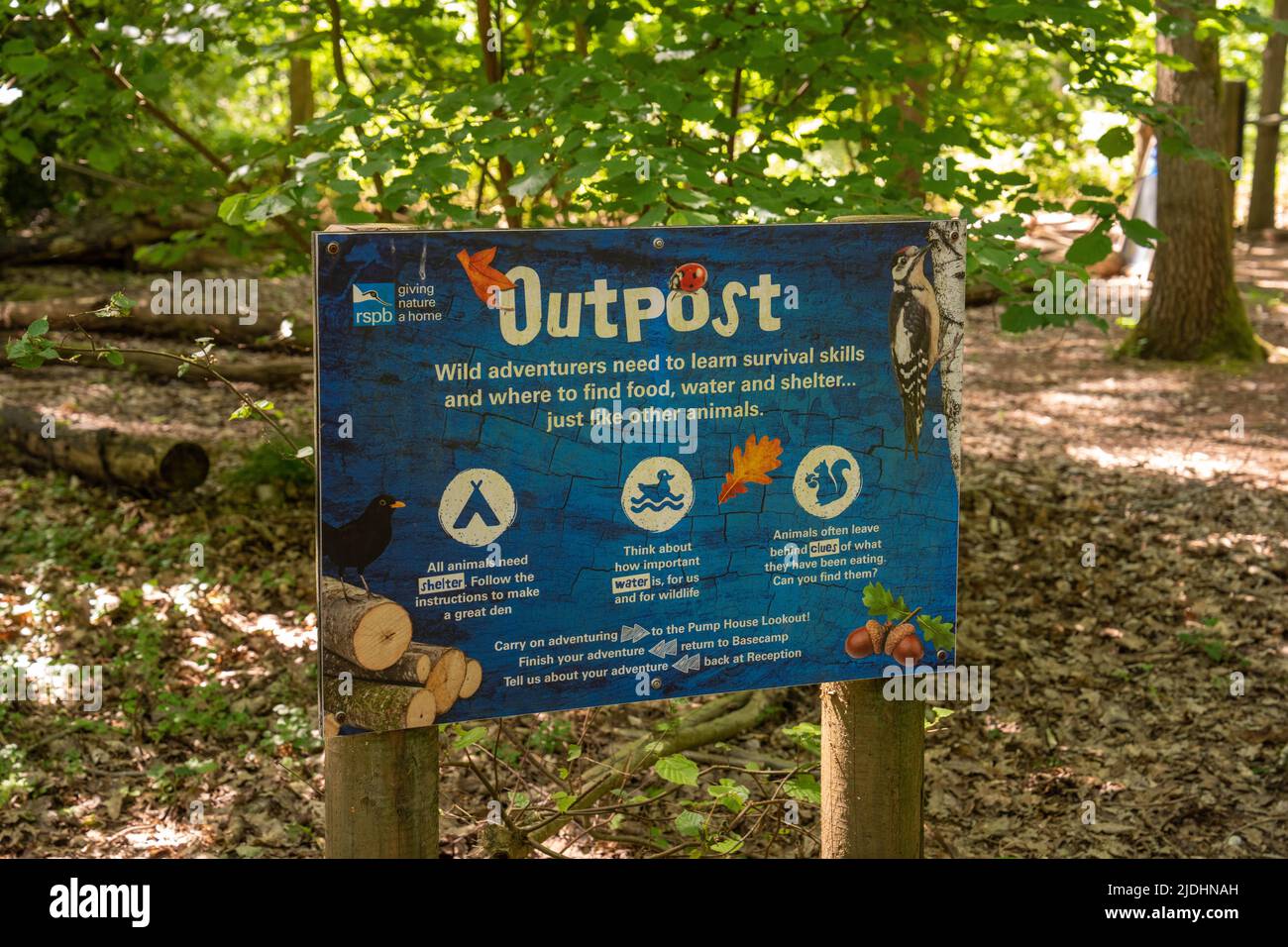 Rspb reserve information board hi-res stock photography and images - Alamy