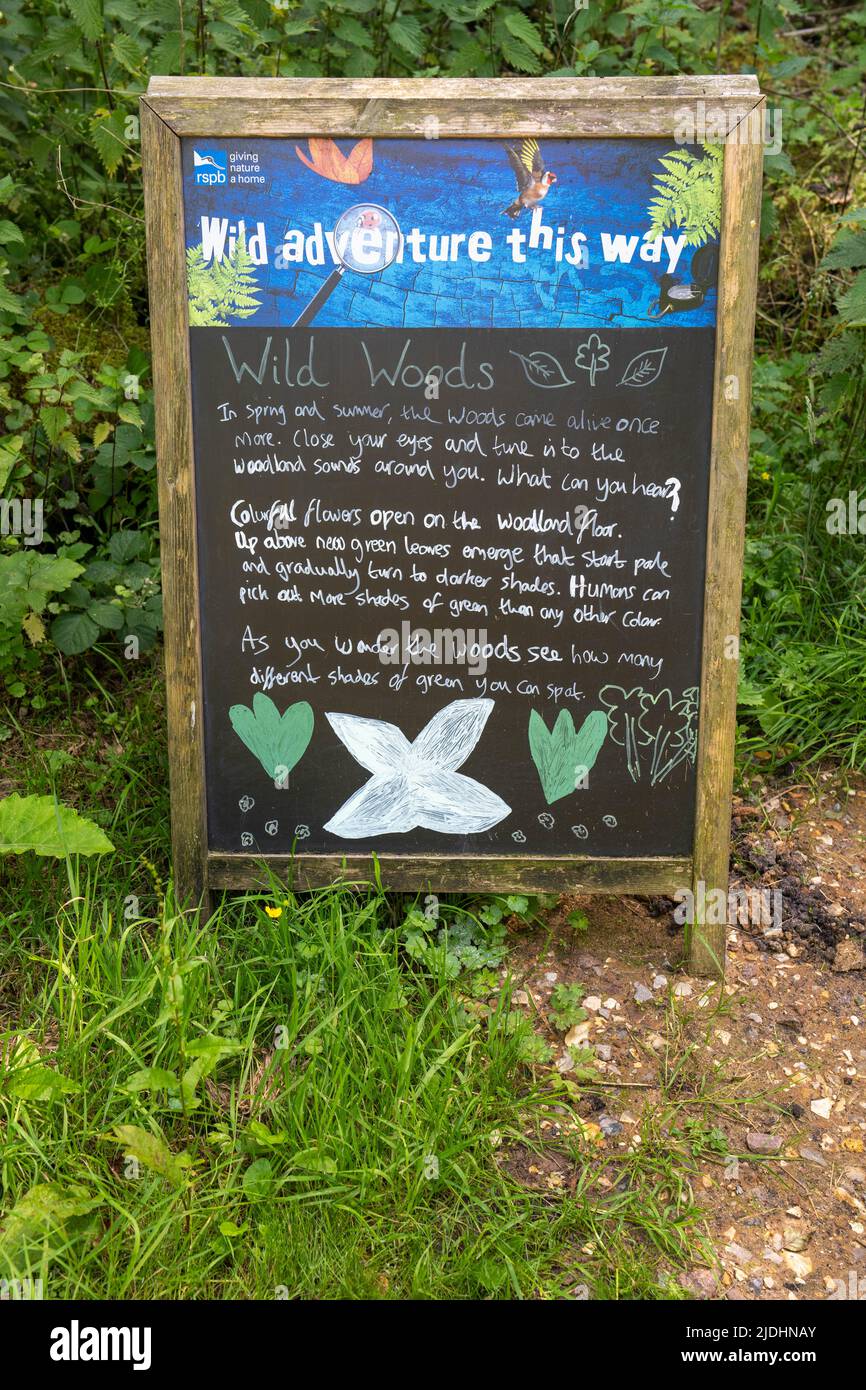 Rspb reserve information board hi-res stock photography and images - Alamy