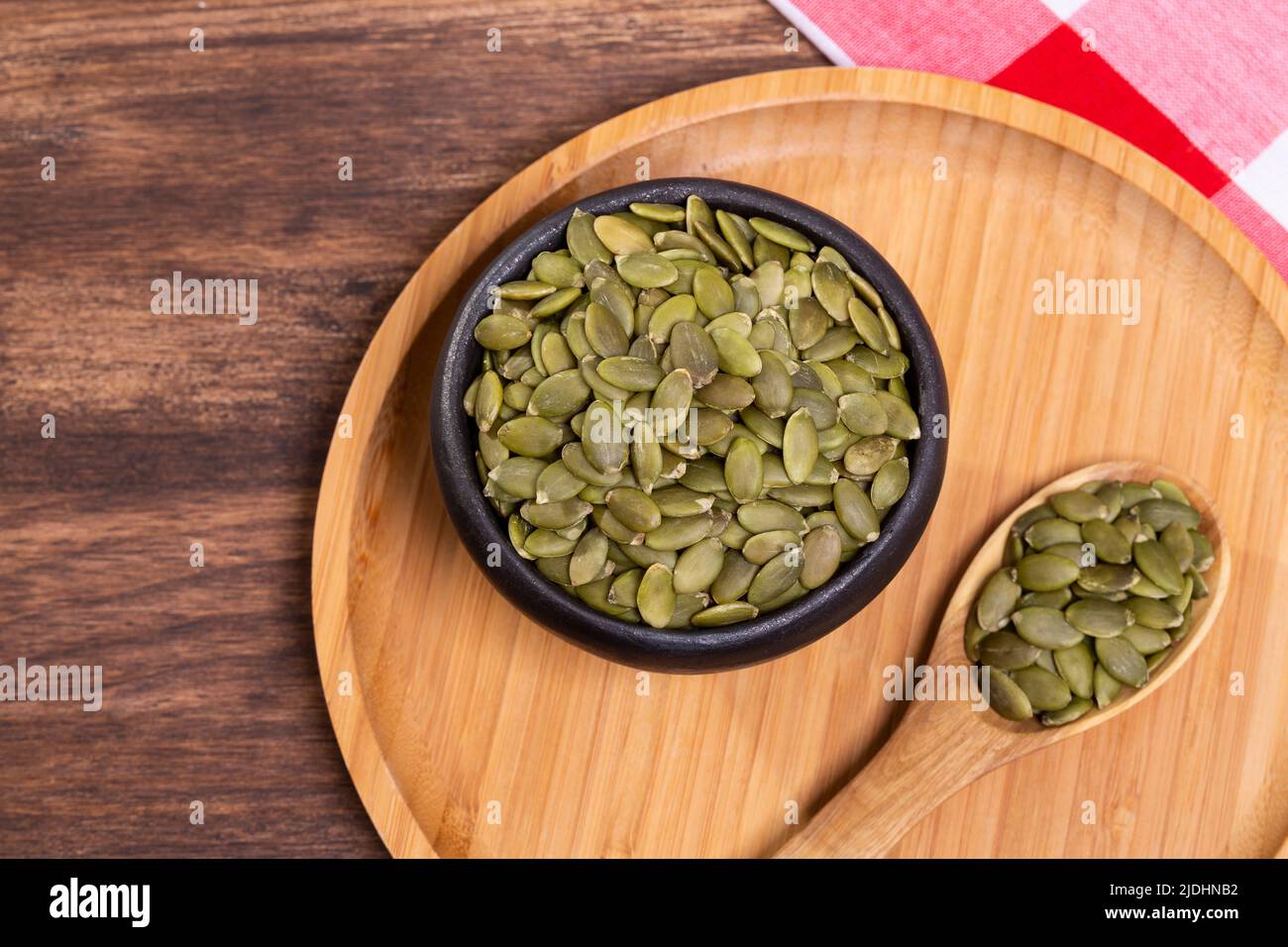 Delicious Raw Organic Pumpkin Seeds Without Shells Stock Photo - Alamy