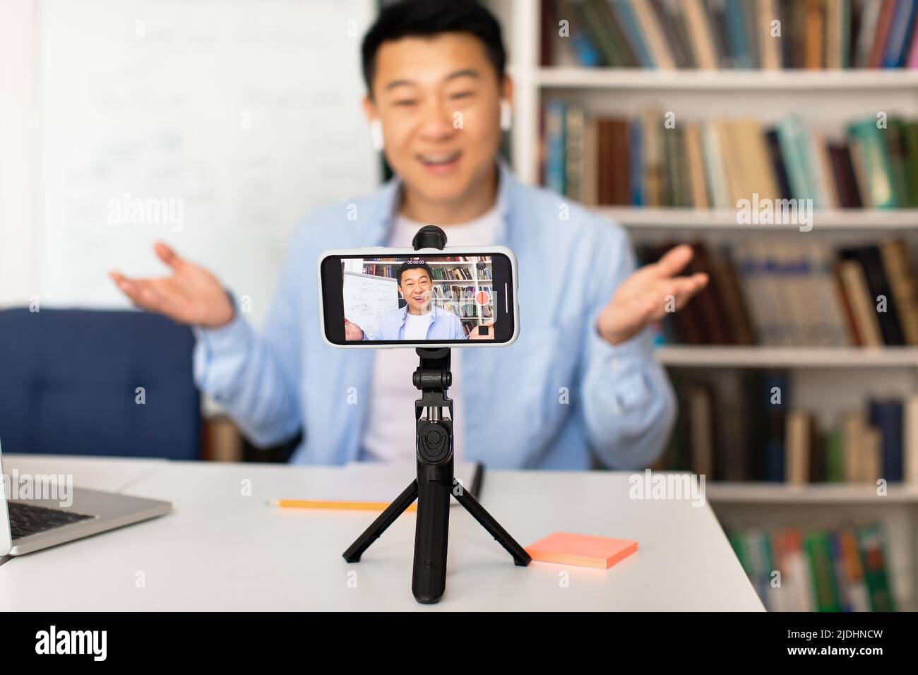 Online teaching teacher calling on hi-res stock photography and images ...