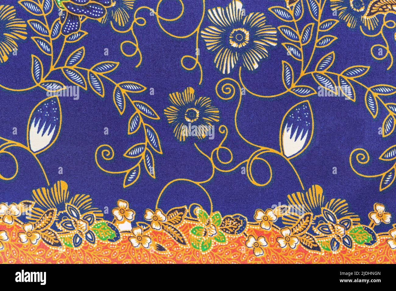 The Batik sarong pattern background in Thailand, traditional batik ...