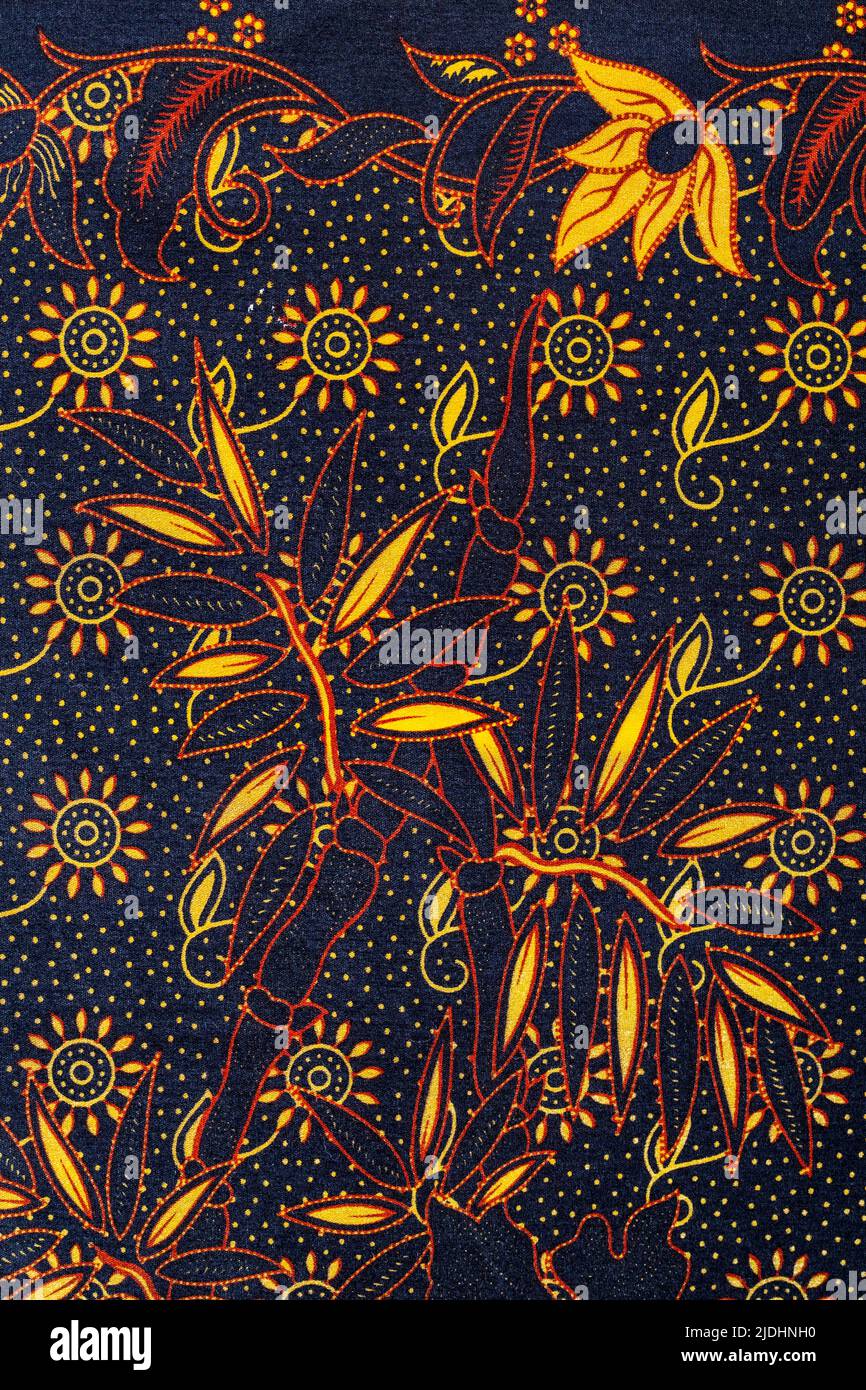 The Batik sarong pattern background in Thailand, traditional batik ...