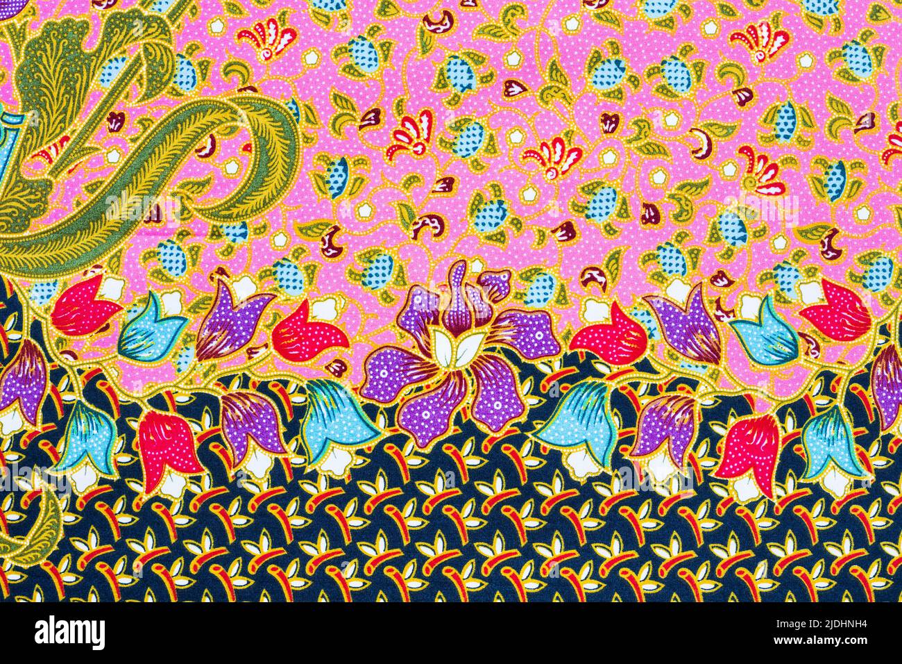 The Batik sarong pattern background in Thailand, traditional batik ...