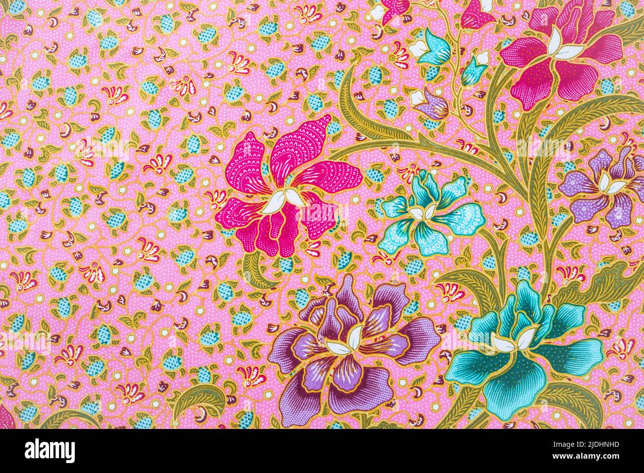 The Batik sarong pattern background in Thailand, traditional batik ...