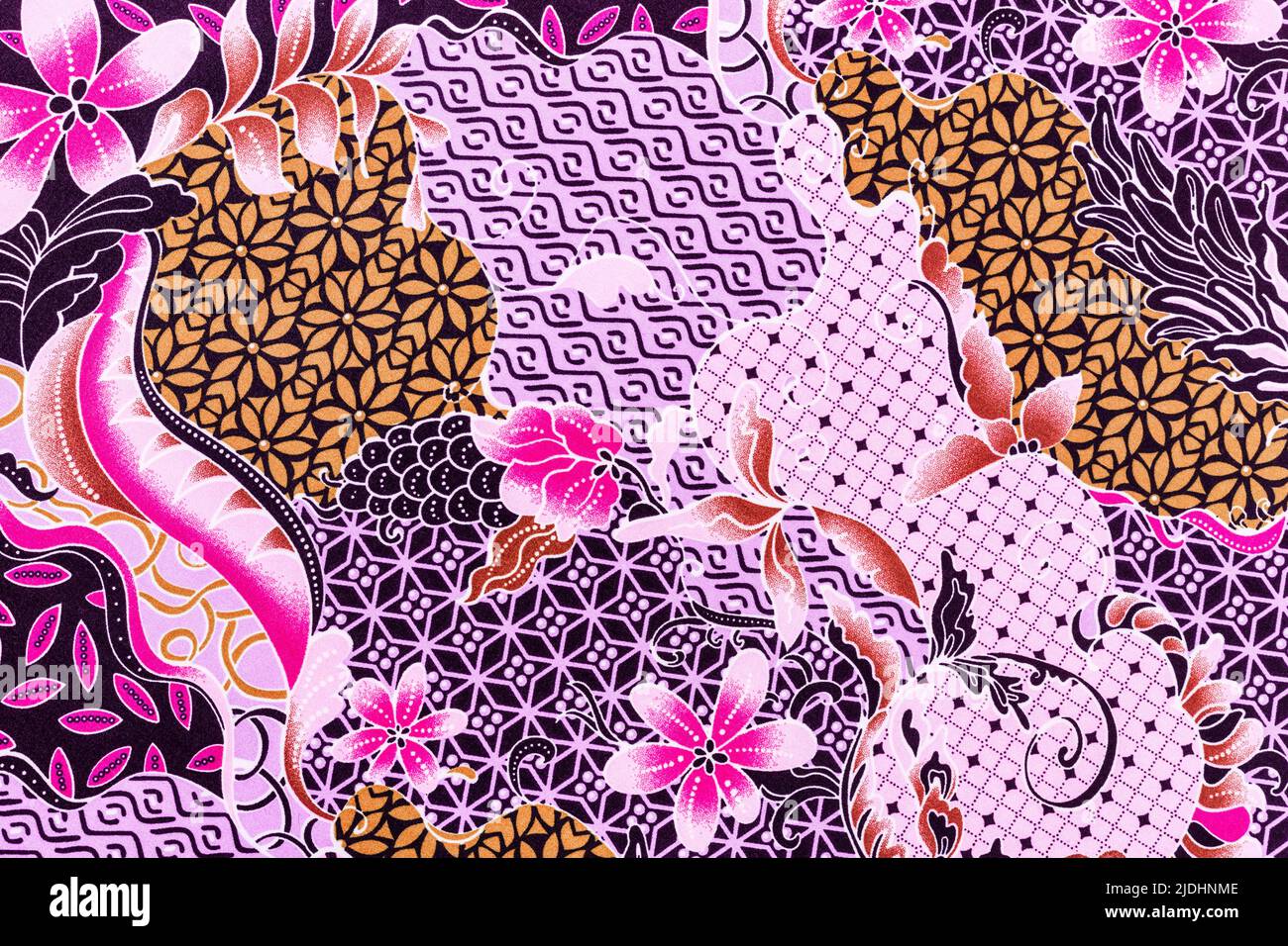 The Batik sarong pattern background in Thailand, traditional batik ...